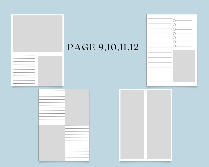 Notebook/ Journal Printable Pages, A4 Size, With 15 Unique Pages. - Etsy UK