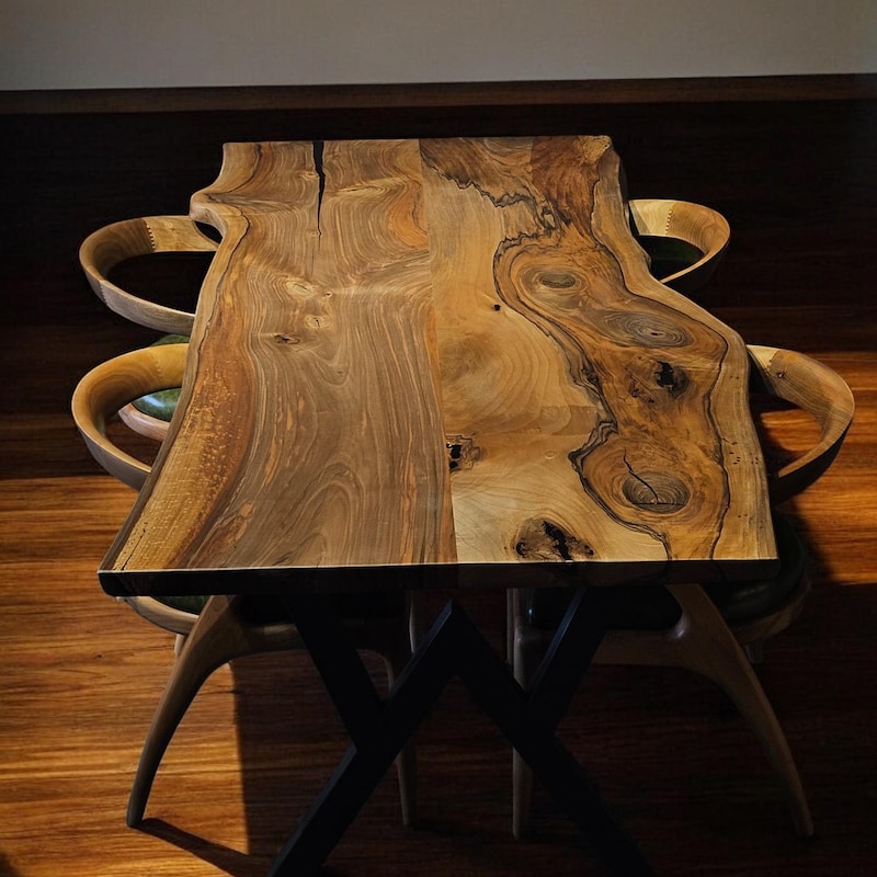 Walnut Dining Table - Etsy