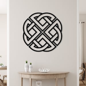 Endless Knot Wall Art, Celtic Metal Sign, Celtic Knot Wall Decor ...