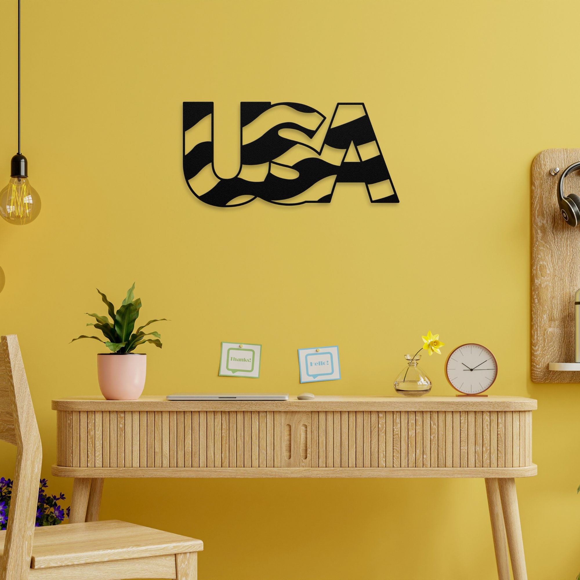 USA Metal Wall Art, Metal American Flag Wall Decor, United States of ...