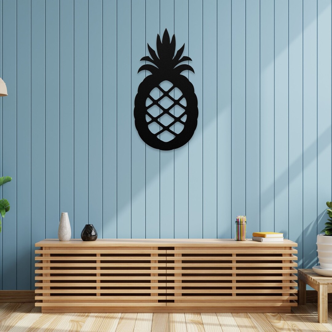 Metal Pineapple Wall Art Pineapple Metal Sign Pineapple Lover T Tropical Metal Sign Cute