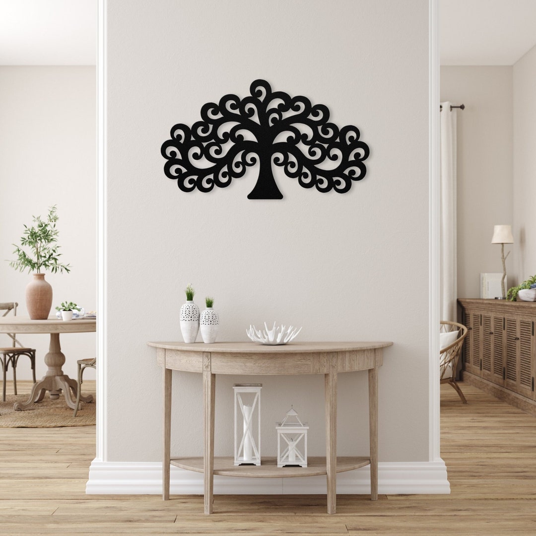 Tree of Life Metal Wall Art, Sacred Tree Metal Sign, Tree Wall Art ...