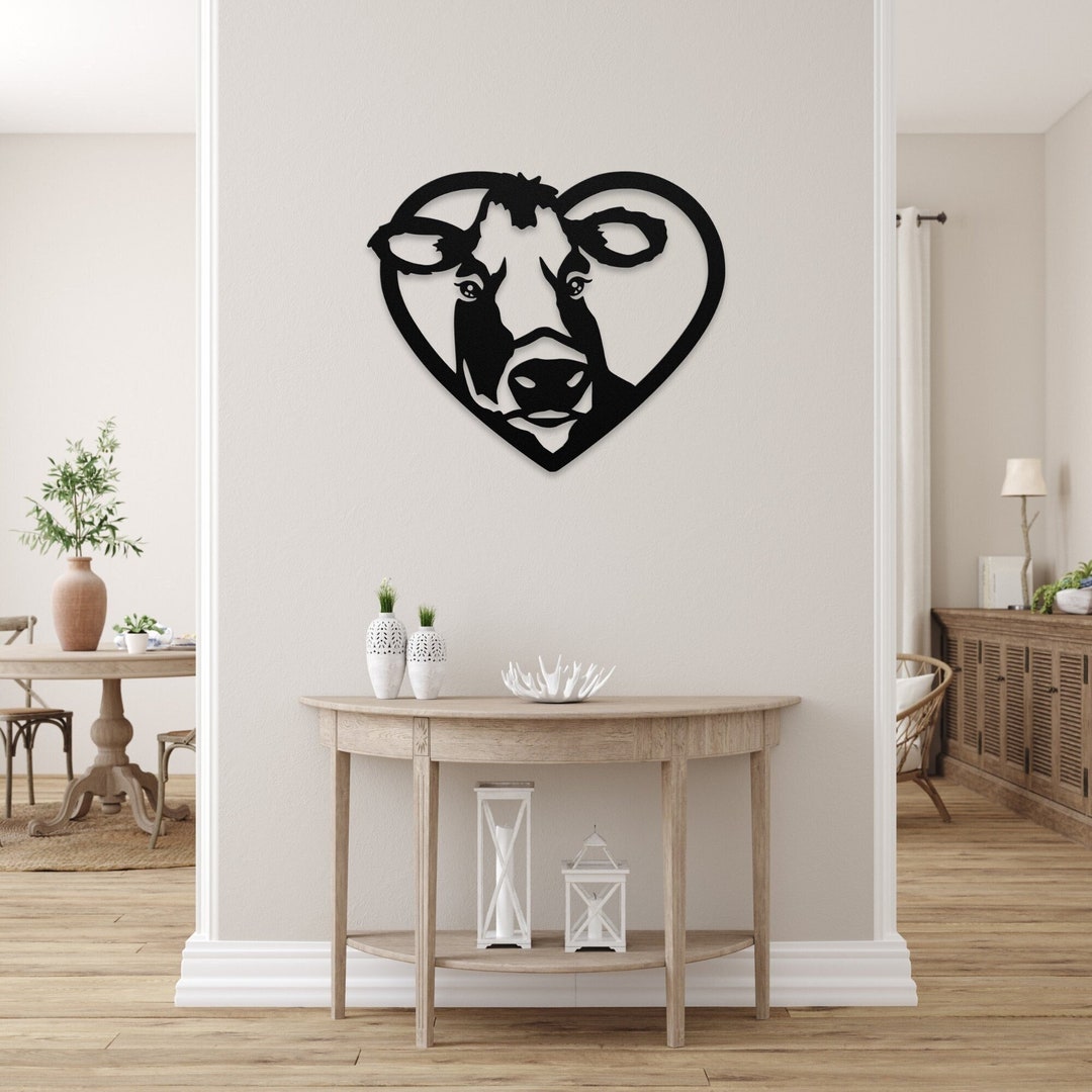 Cow Metal Wall Art, Cow Metal Sign, Cow Metal Art, Metal Cow Sign, Cow ...