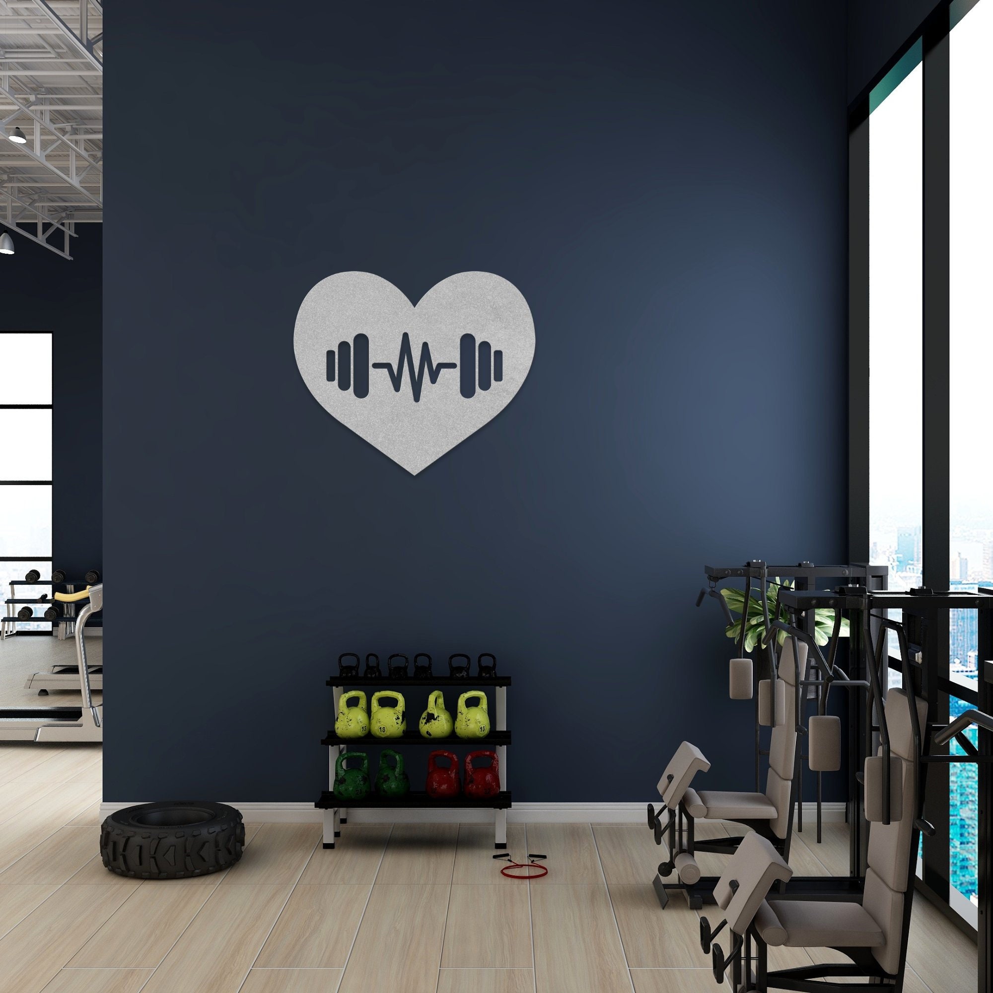 Cross Fit Sign, Gym Metal Wall Art, Gym Metal Sign, Gym Sign Metal ...