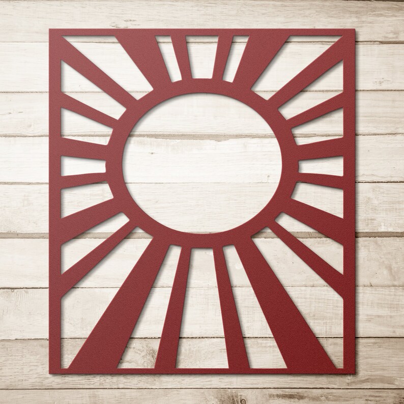 Sunshine Metal Wall Art, Sunburst Metal Sign, Sunlight Wall Decor ...