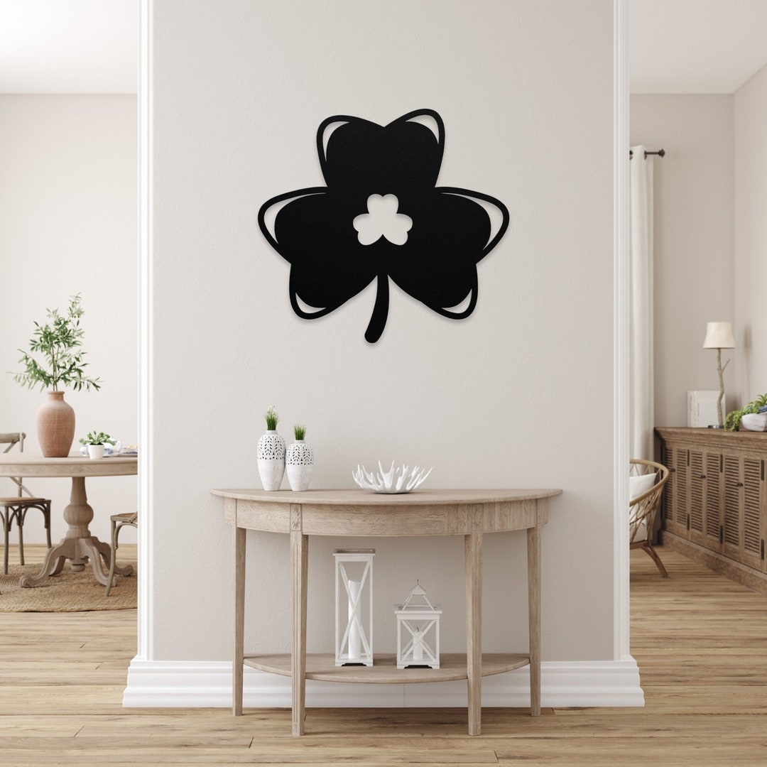 Shamrock Metal Sign, Metal Shamrock, Metal Clover, Irish Wall Hanging ...