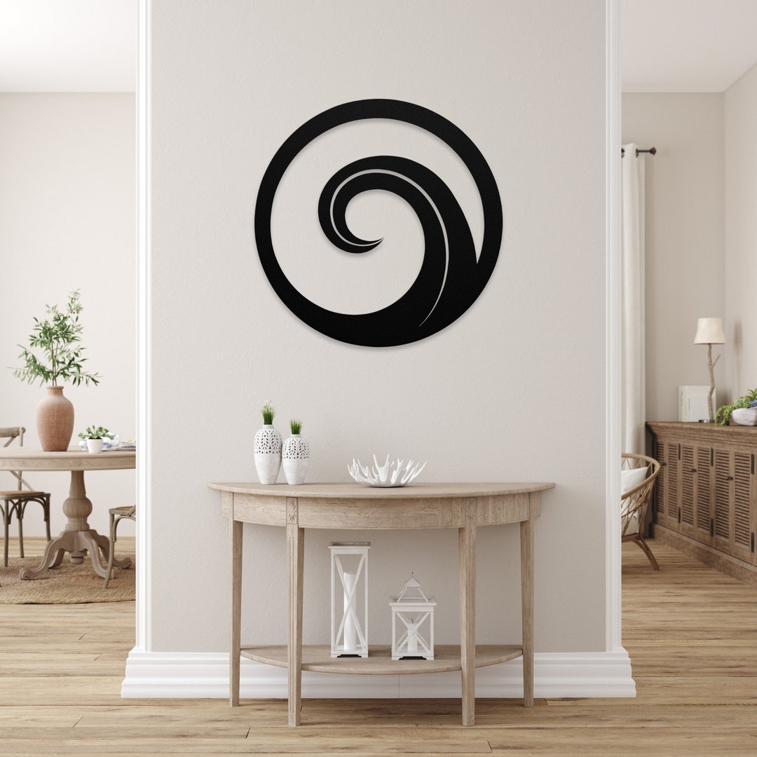 Koru Spiral Metal Wall Art, Maori Symbol New Zealand Decor - Etsy
