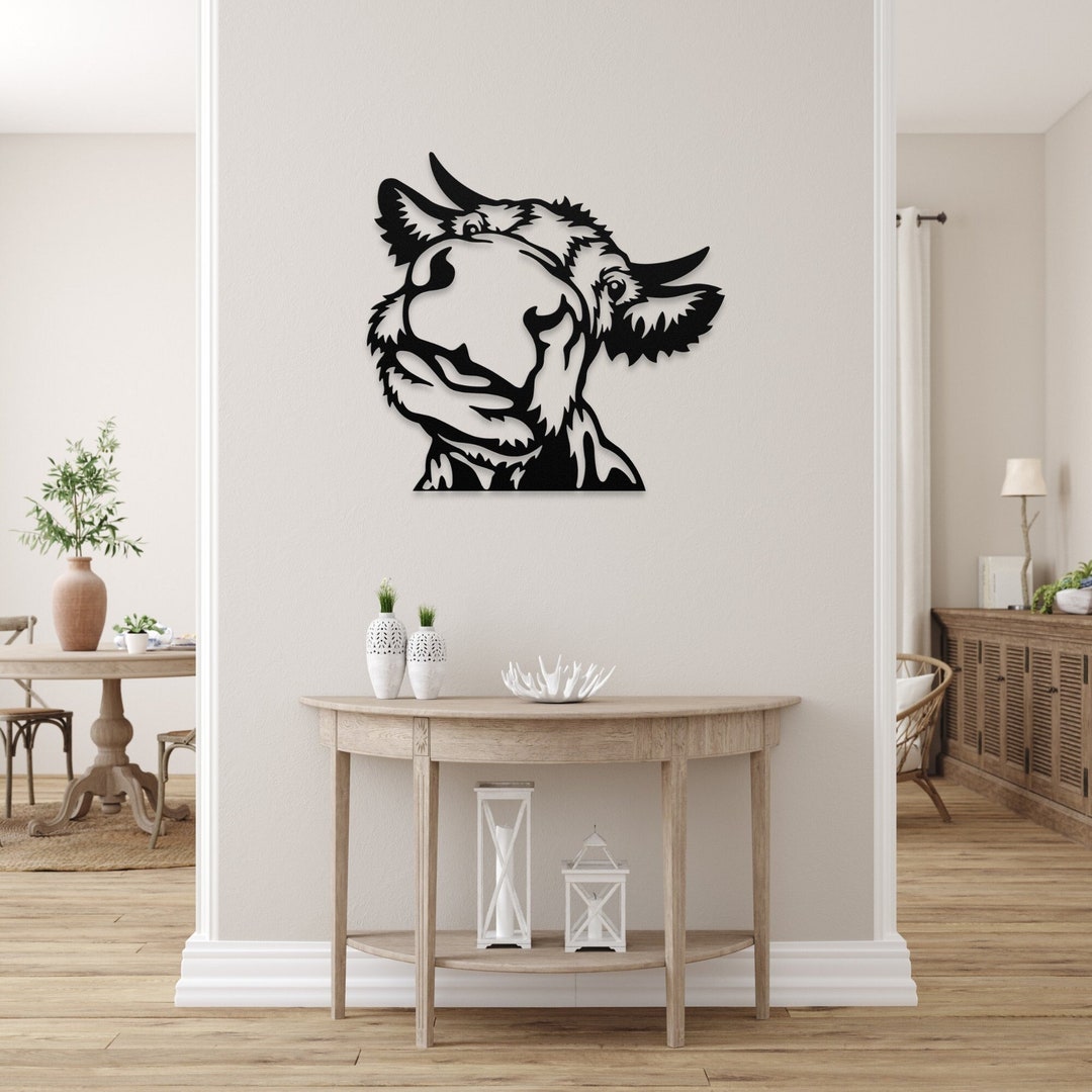 Cow Metal Wall Art, Cow Metal Sign, Cow Metal Art, Metal Cow Sign, Cow ...