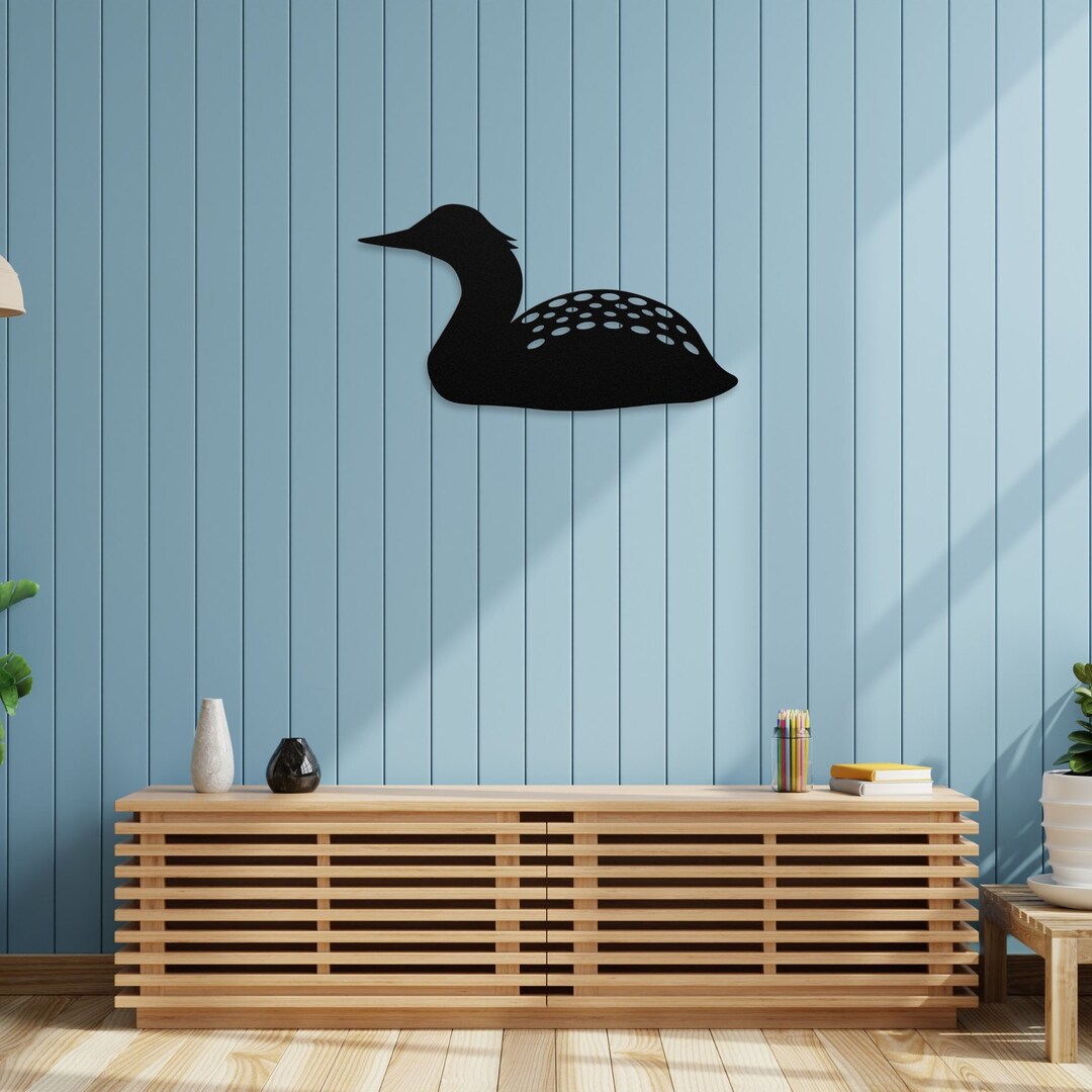 Loon Metal Sign, Loon Metal Wall Art, Loon Sign, Loon Metal Art, Loon ...