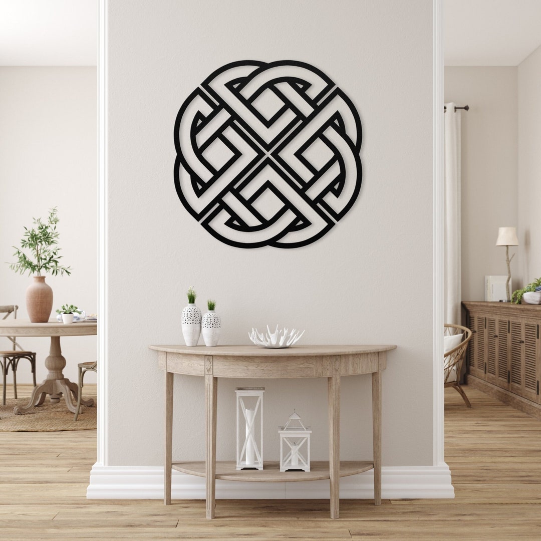 Endless Knot Wall Art, Celtic Metal Sign, Celtic Knot Wall Decor ...