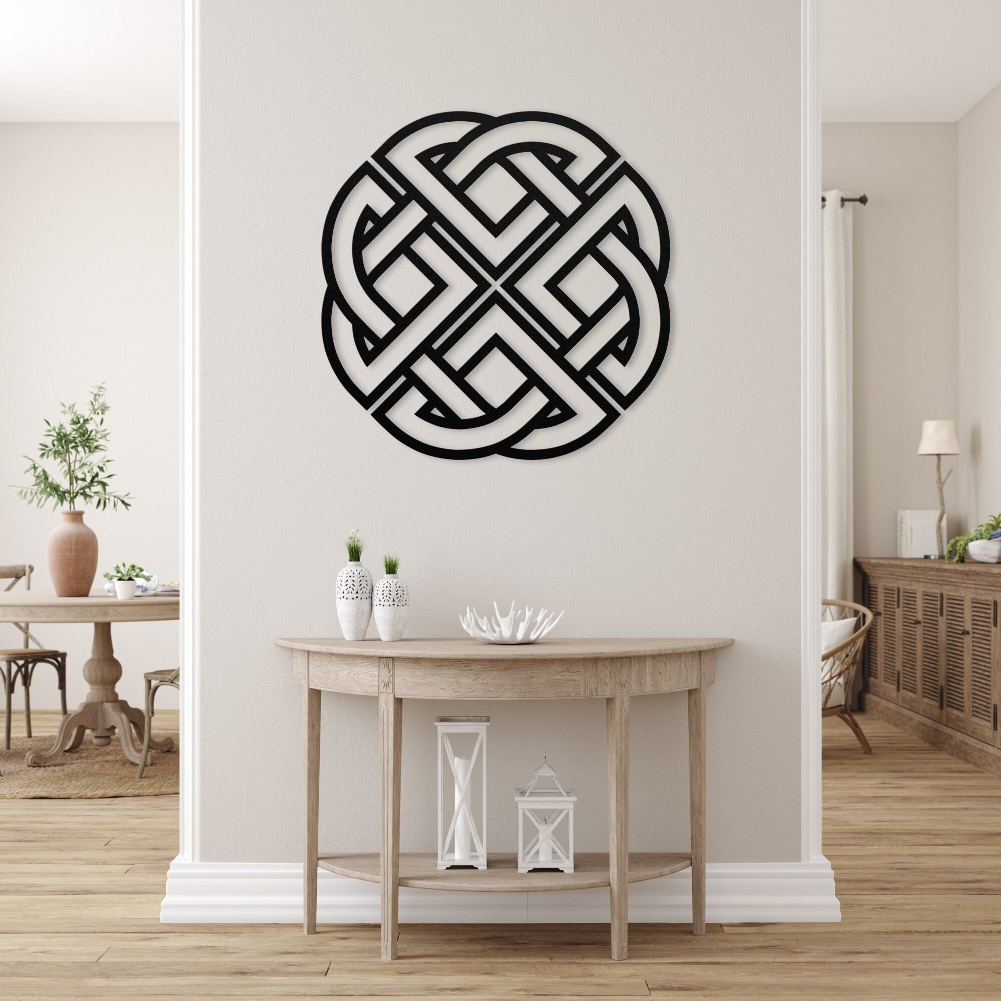 Endless Knot Wall Art, Celtic Metal Sign, Celtic Knot Wall Decor ...