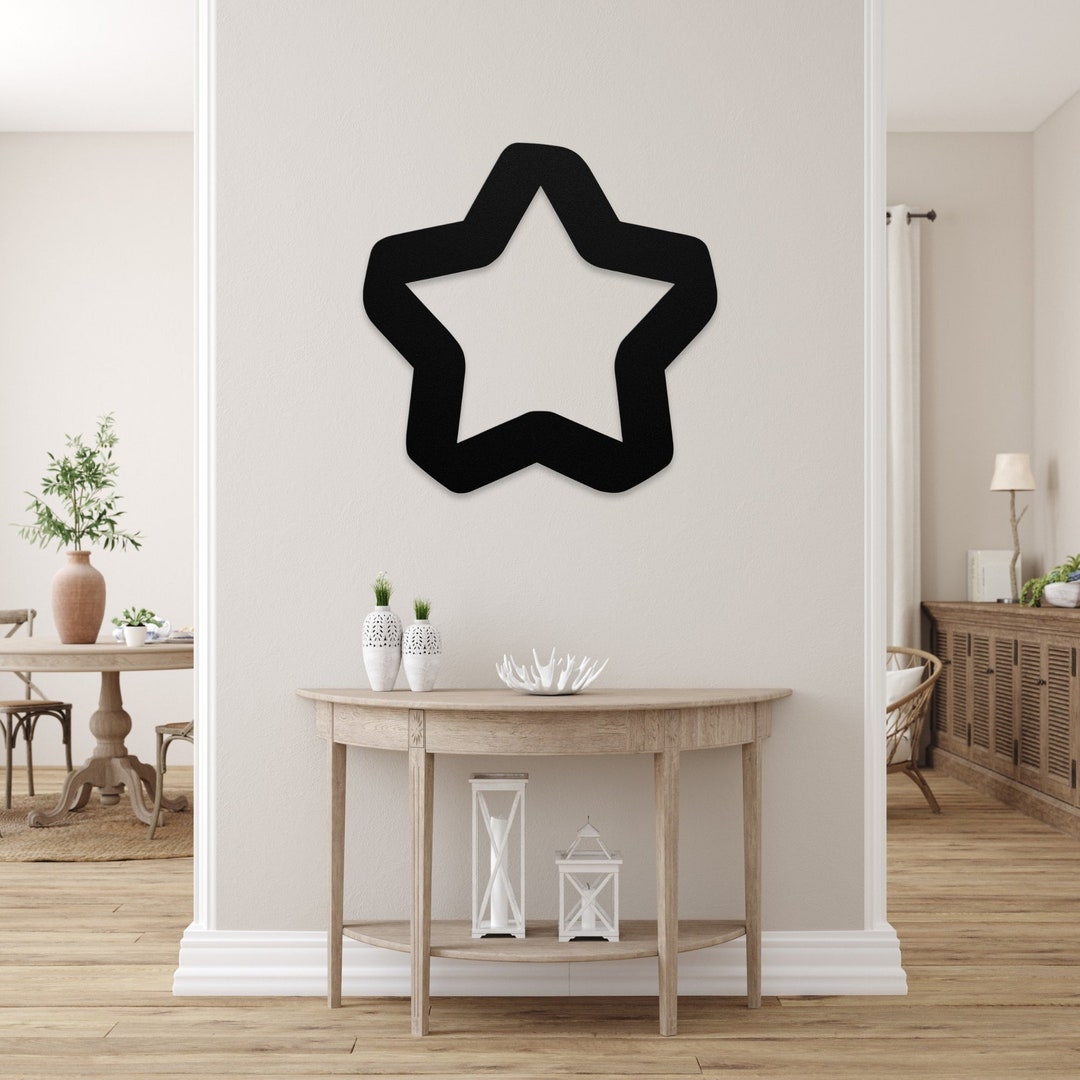 Star Metal Wall Art, Star Metal Sign, Astrology Metal Art, Metal Star ...