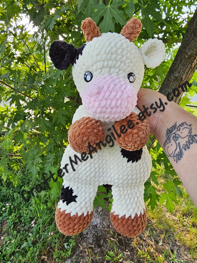 Crochet Cow Snuggie Lovey Pattern - Etsy Australia