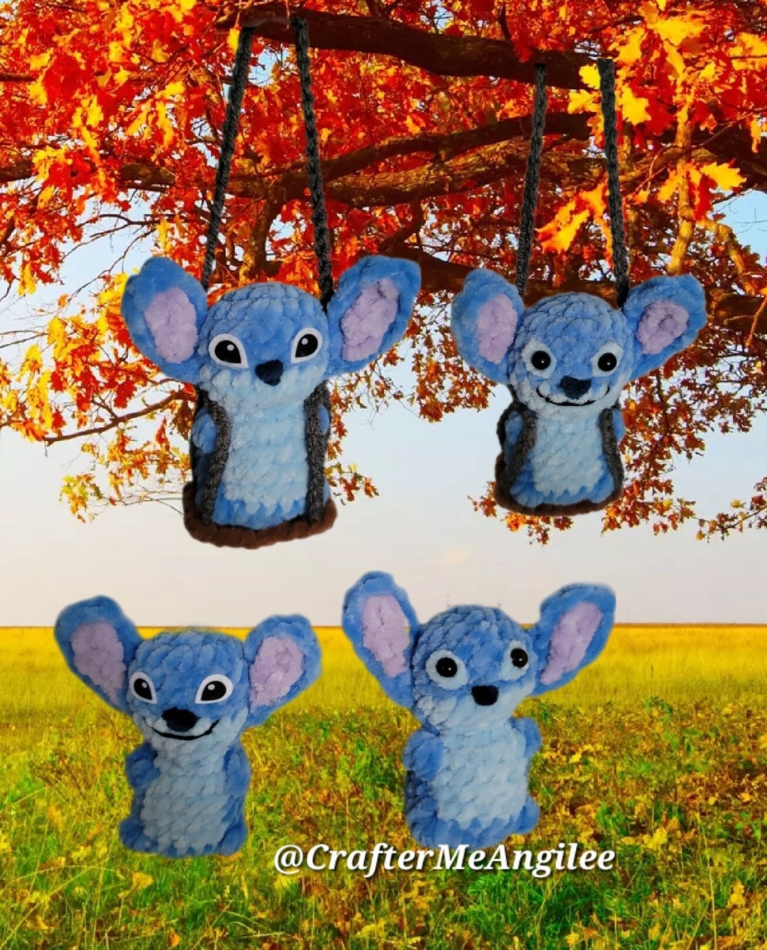 Swinging / Sitting Alien (stitch) Crochet Pattern - Etsy