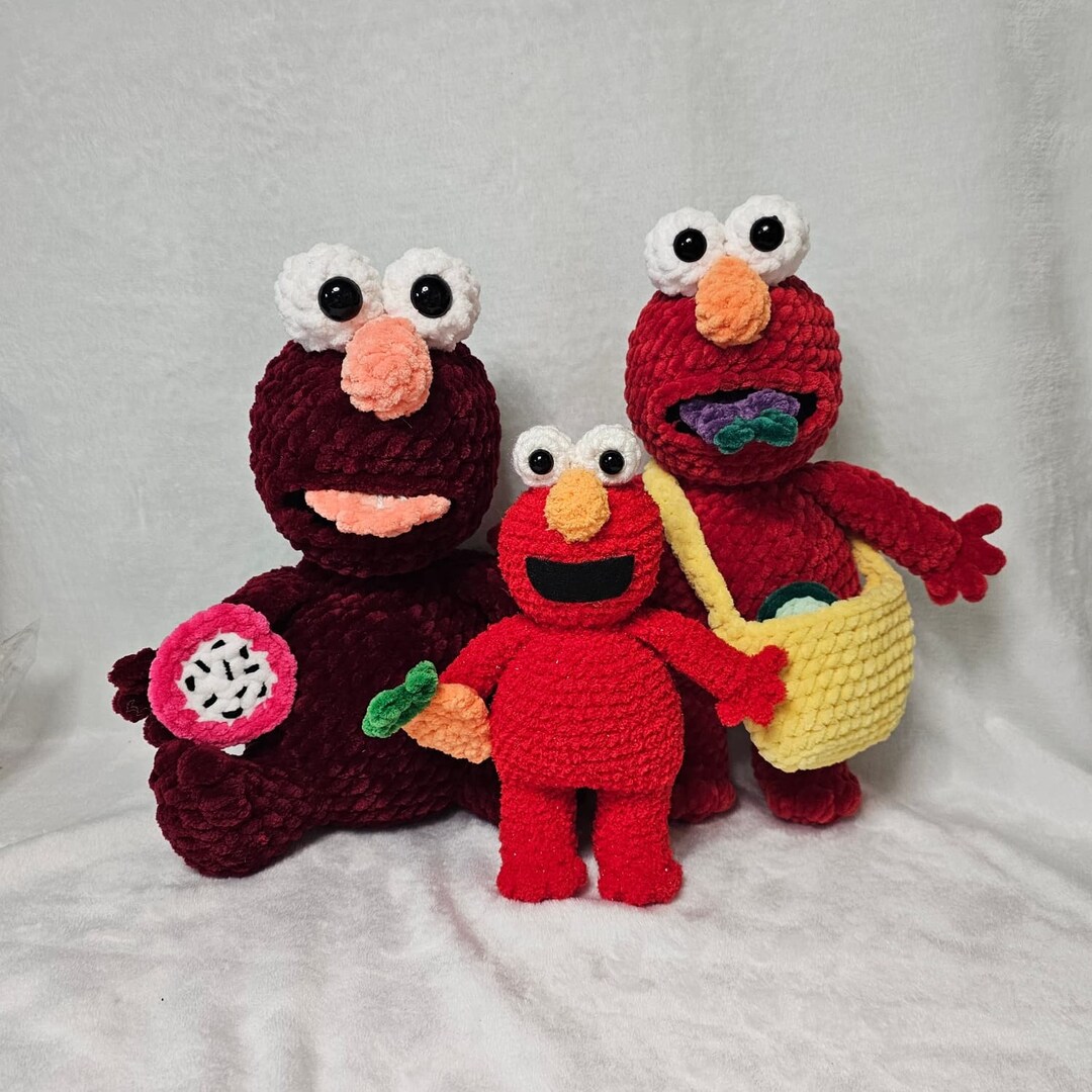 Red Monster of Food Crochet Pattern Inspired by Elmo - Etsy