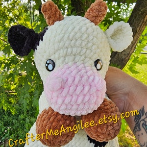 Crochet Cow Snuggie Lovey Pattern - Etsy