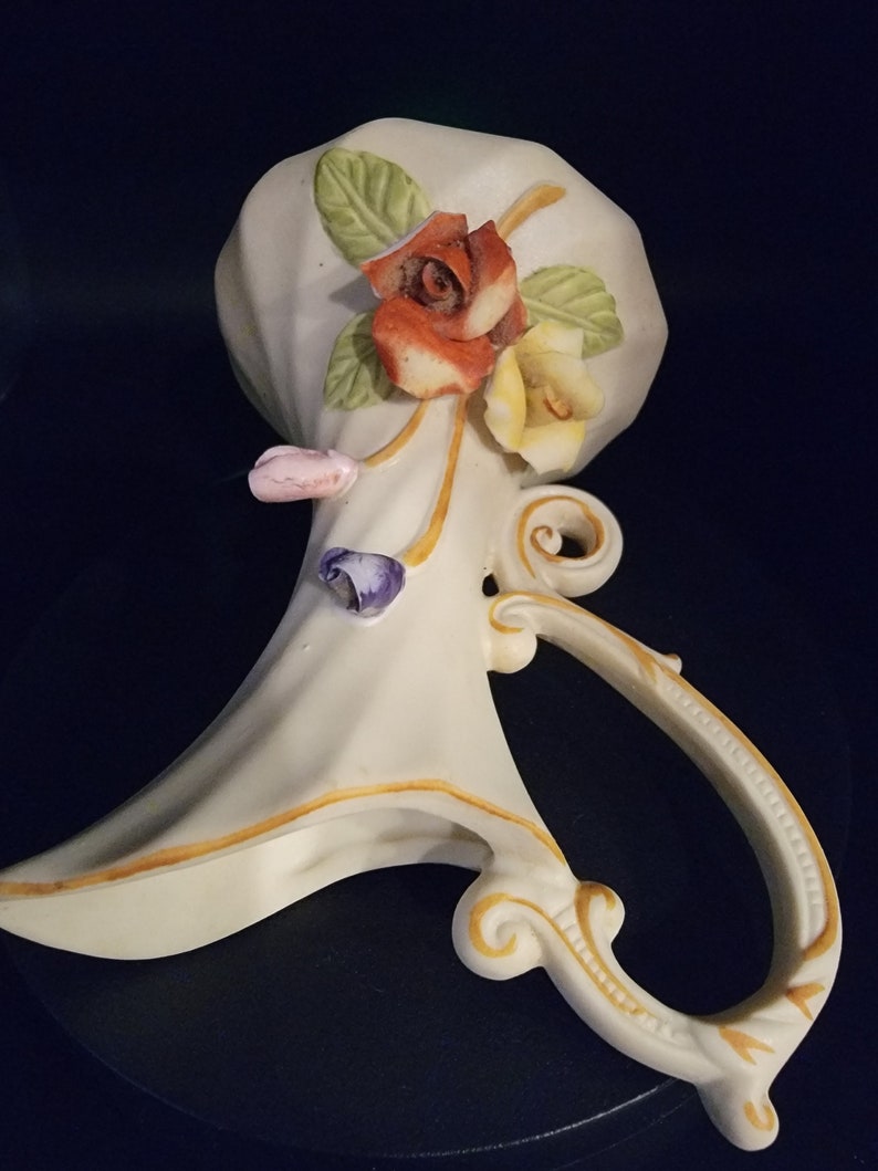 Vintage Capodimonte Bisque Hand-painted 5" Porcelain Pitcher - Etsy