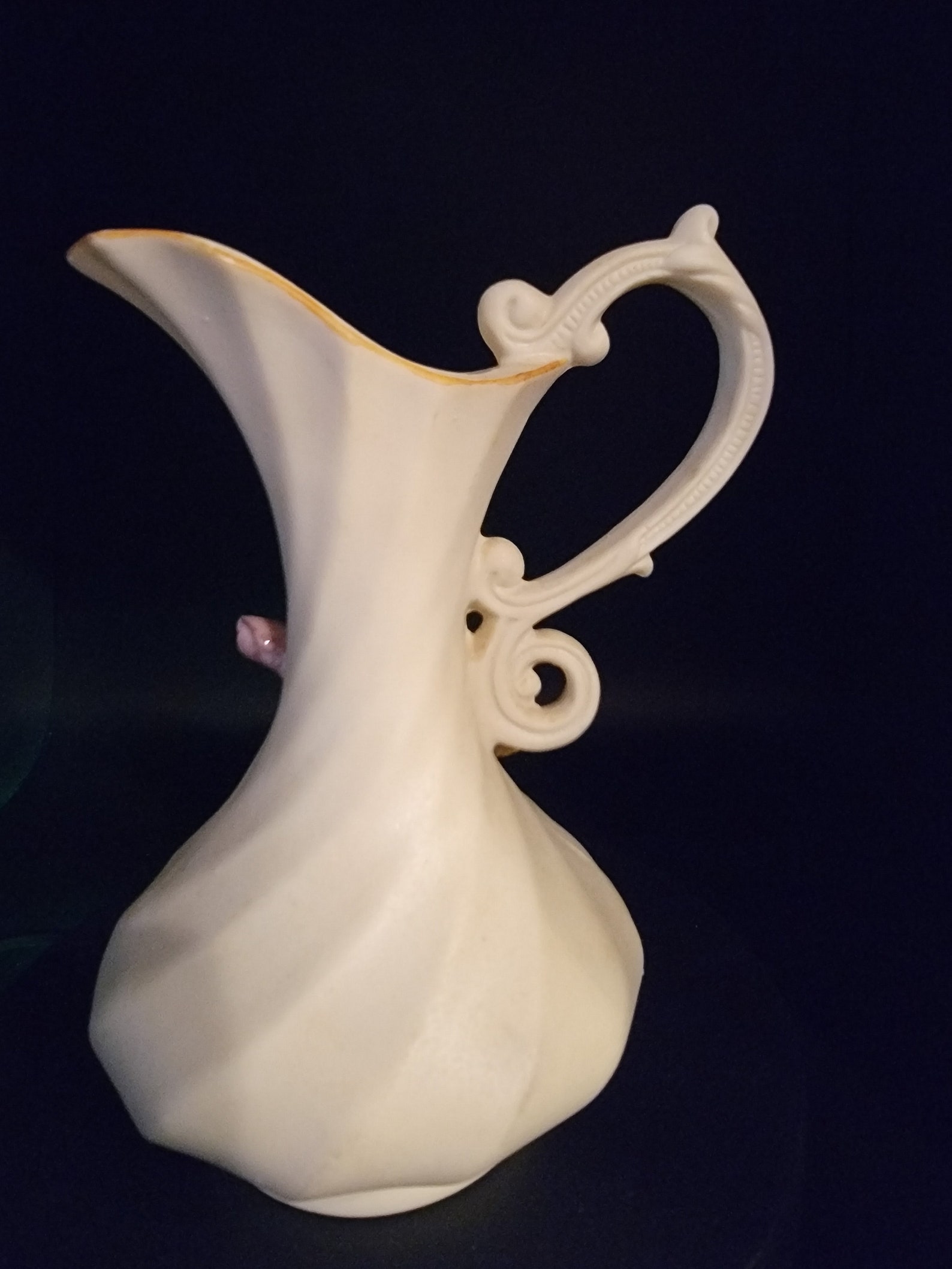 Vintage Capodimonte Bisque Hand-painted 5 Porcelain Pitcher - Etsy