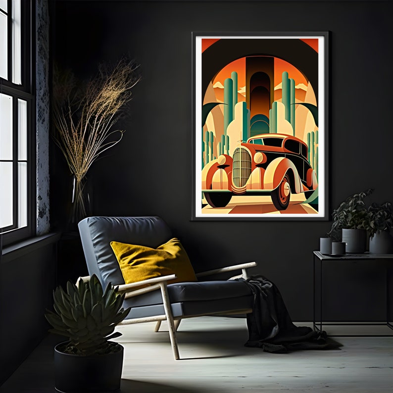 Art Deco Prints Wall Decor Vintage Art Print Art Deco - Etsy