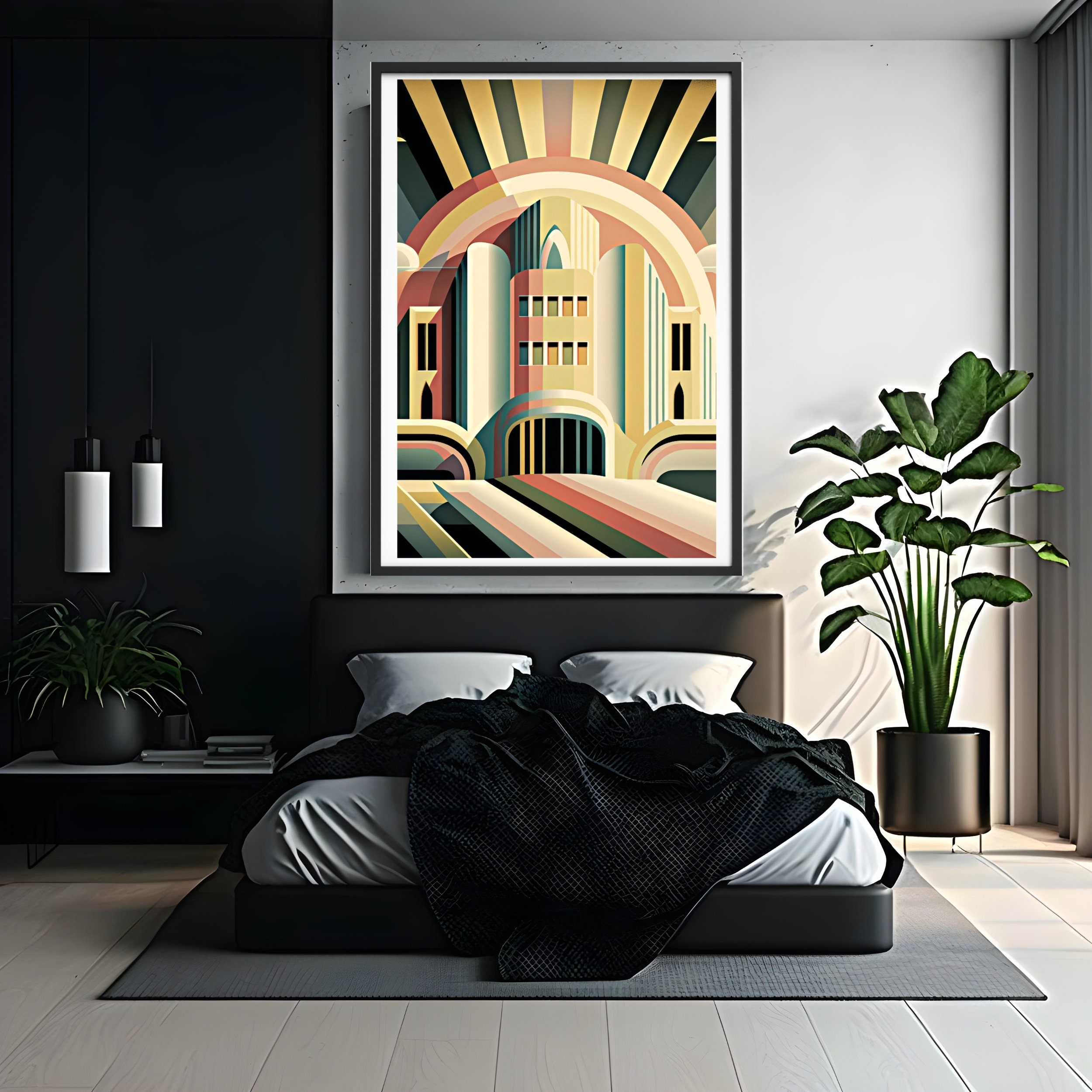 Art Deco Prints Wall Decor Vintage Art Print Art Deco - Etsy