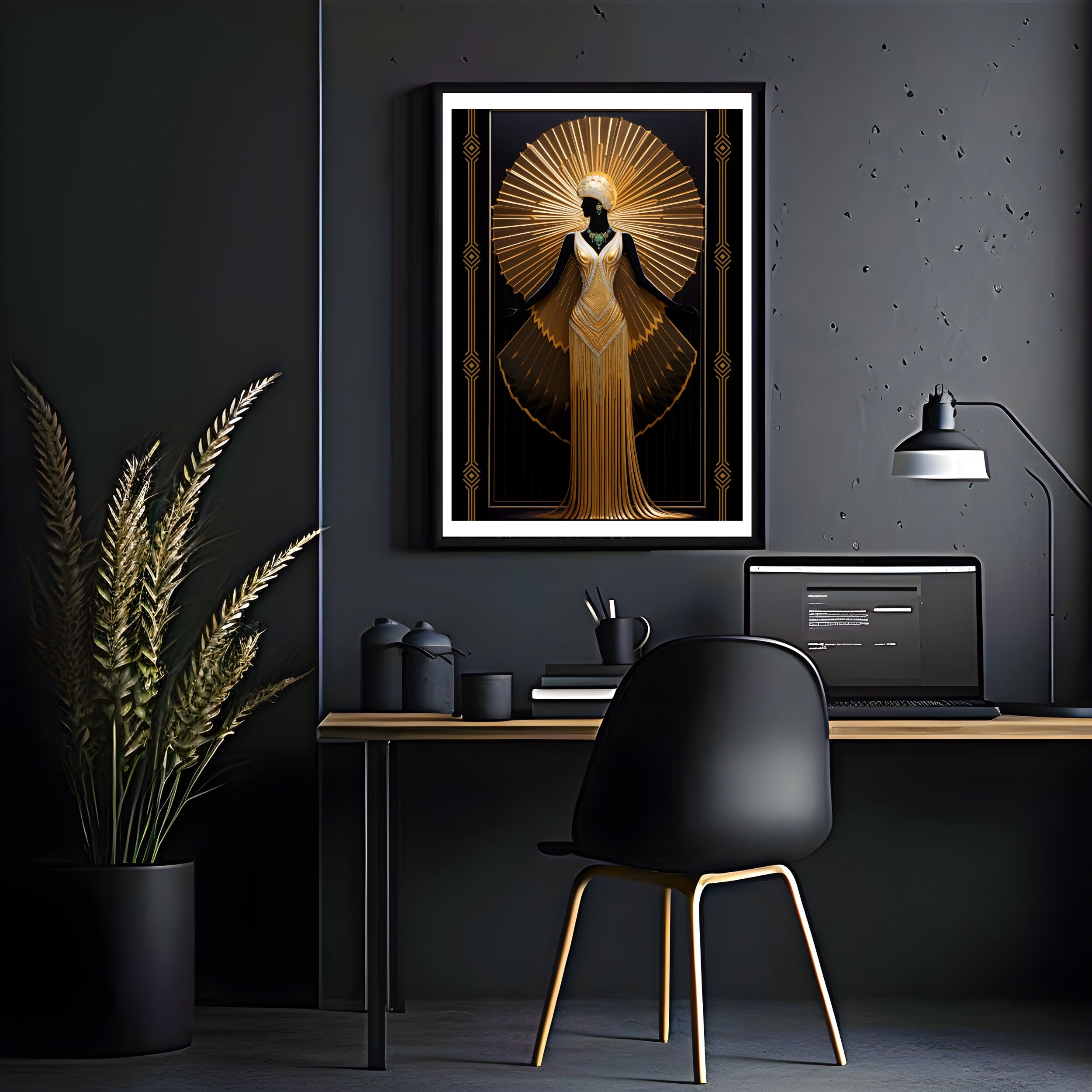 Art Deco Wall Art Print Luxury Art Deco Prints Gold Art Deco - Etsy