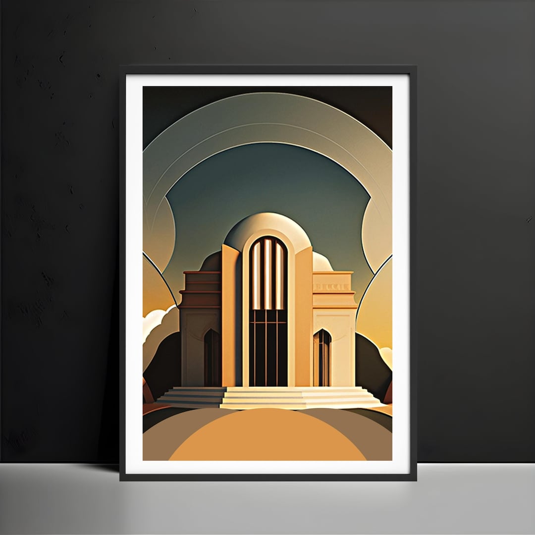 Art Deco Architecture Print, 1920s Geometric Wall Art - Etsy
