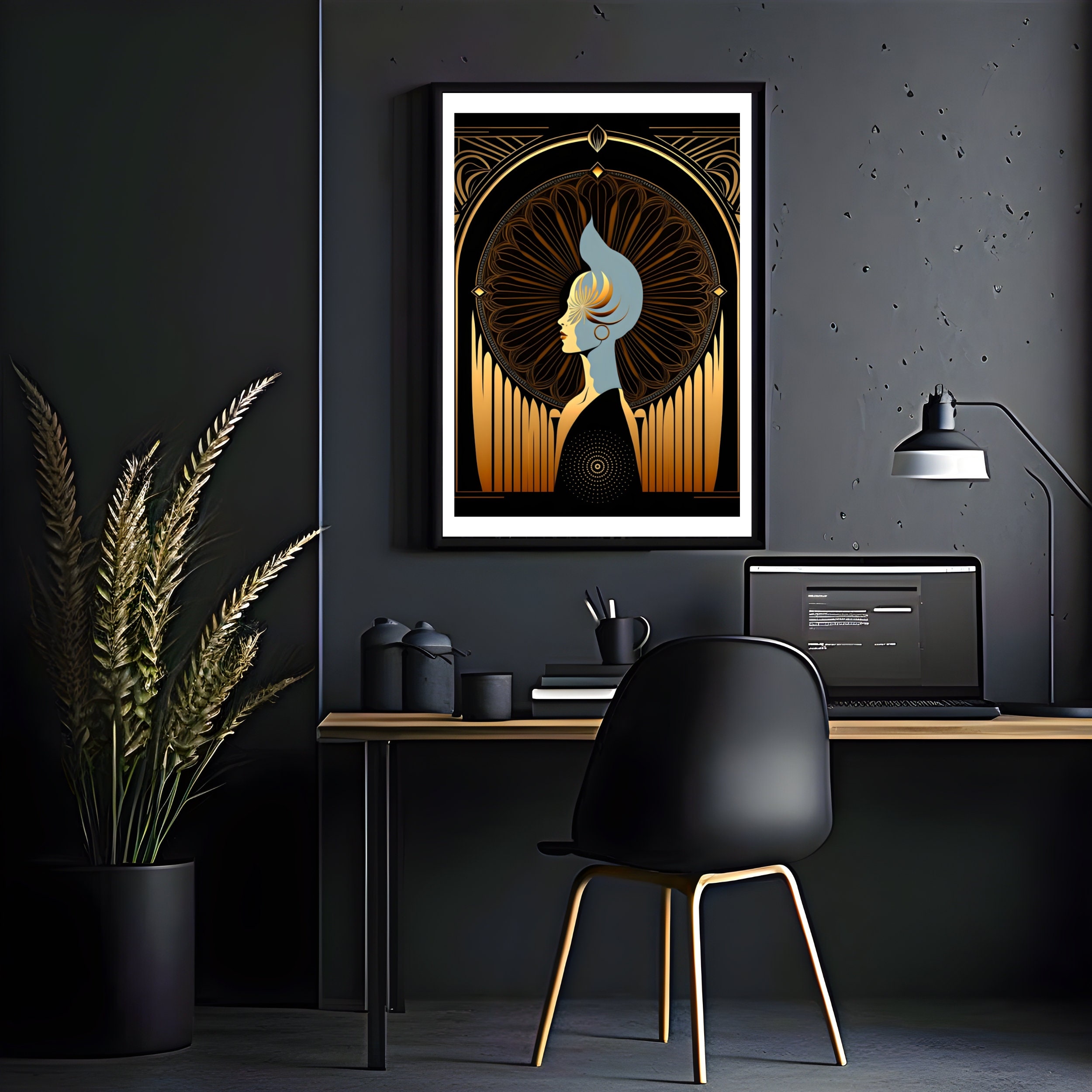 Art Deco Wall Art Print Luxury Art Deco Prints Gold Art Deco - Etsy