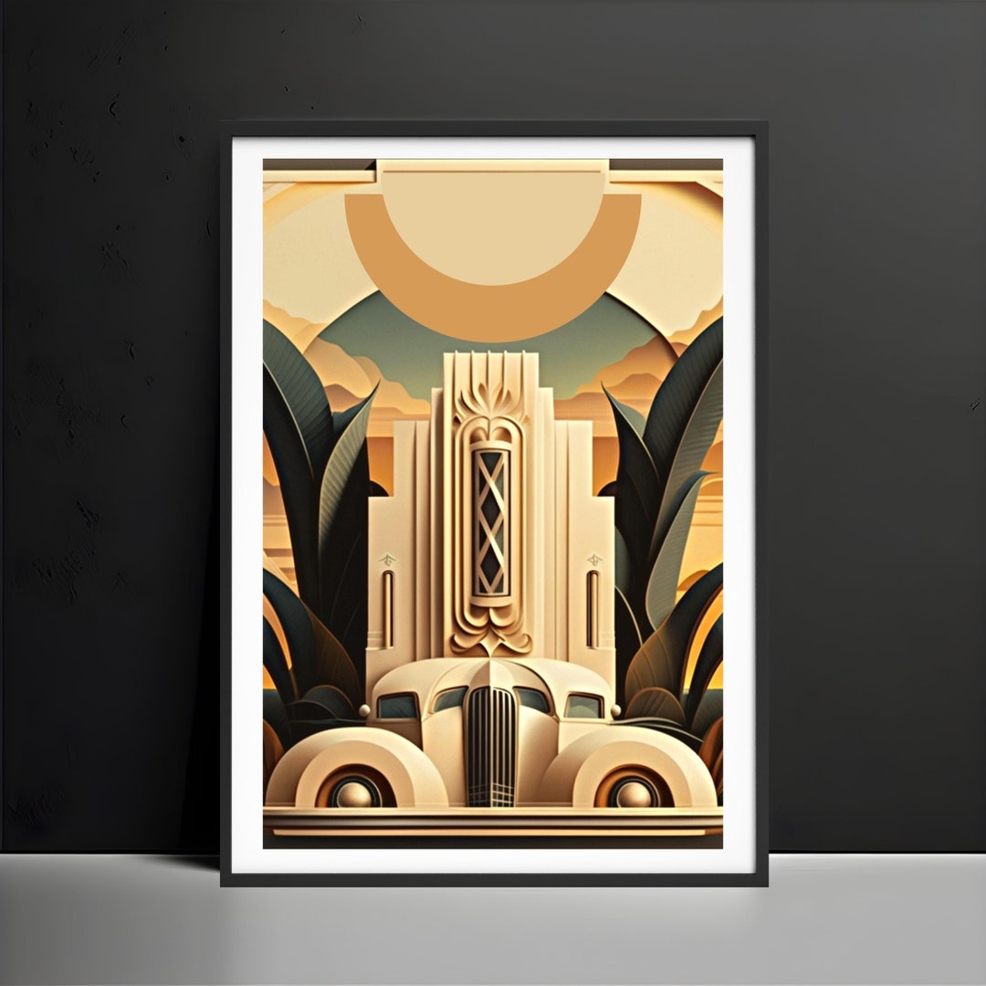 Art Deco Prints,wall Decor,vintage Art Print,art Deco Poster,art Deco ...