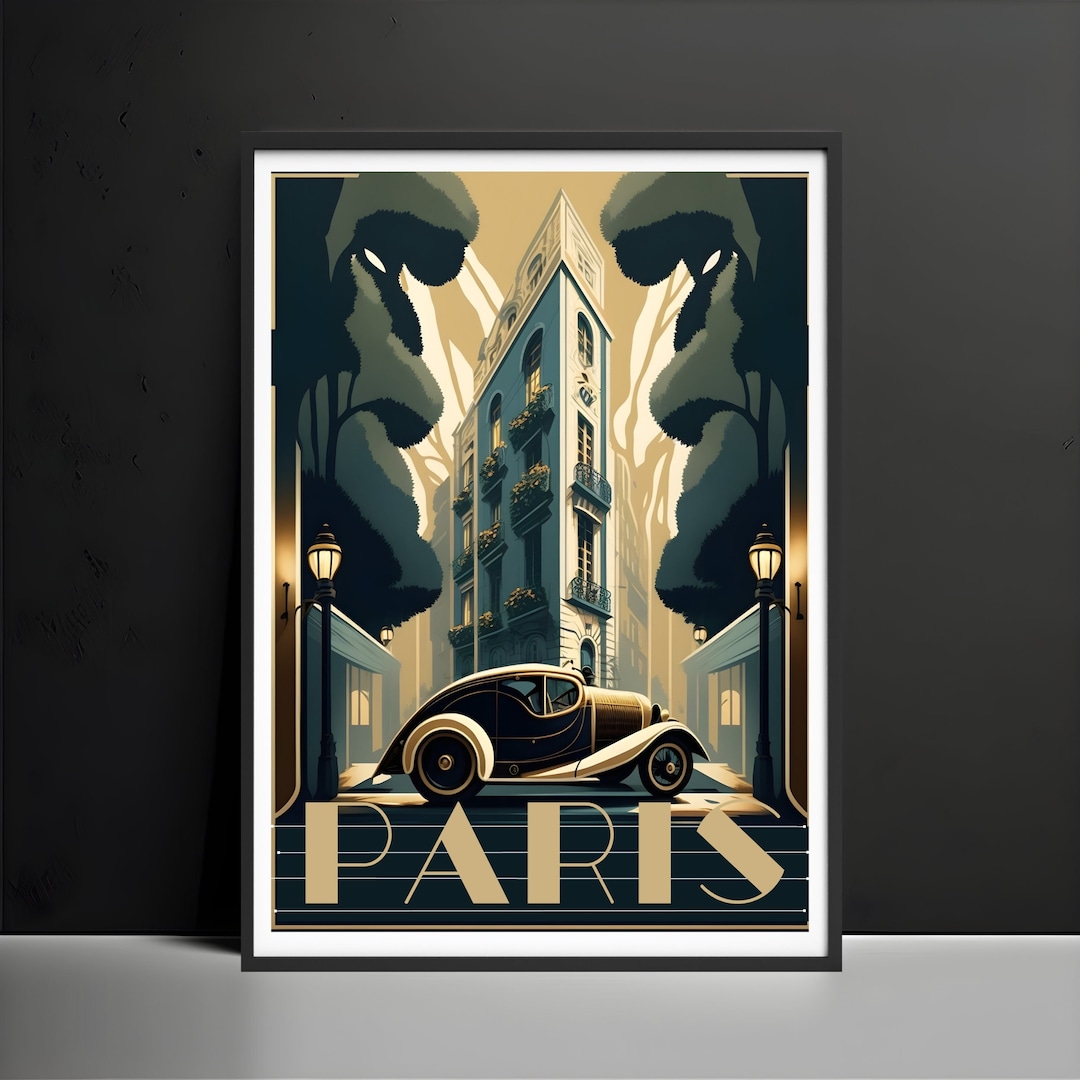 Paris Art Deco Prints Wall Decor Vintage Paris Poster Art Print Vintage ...