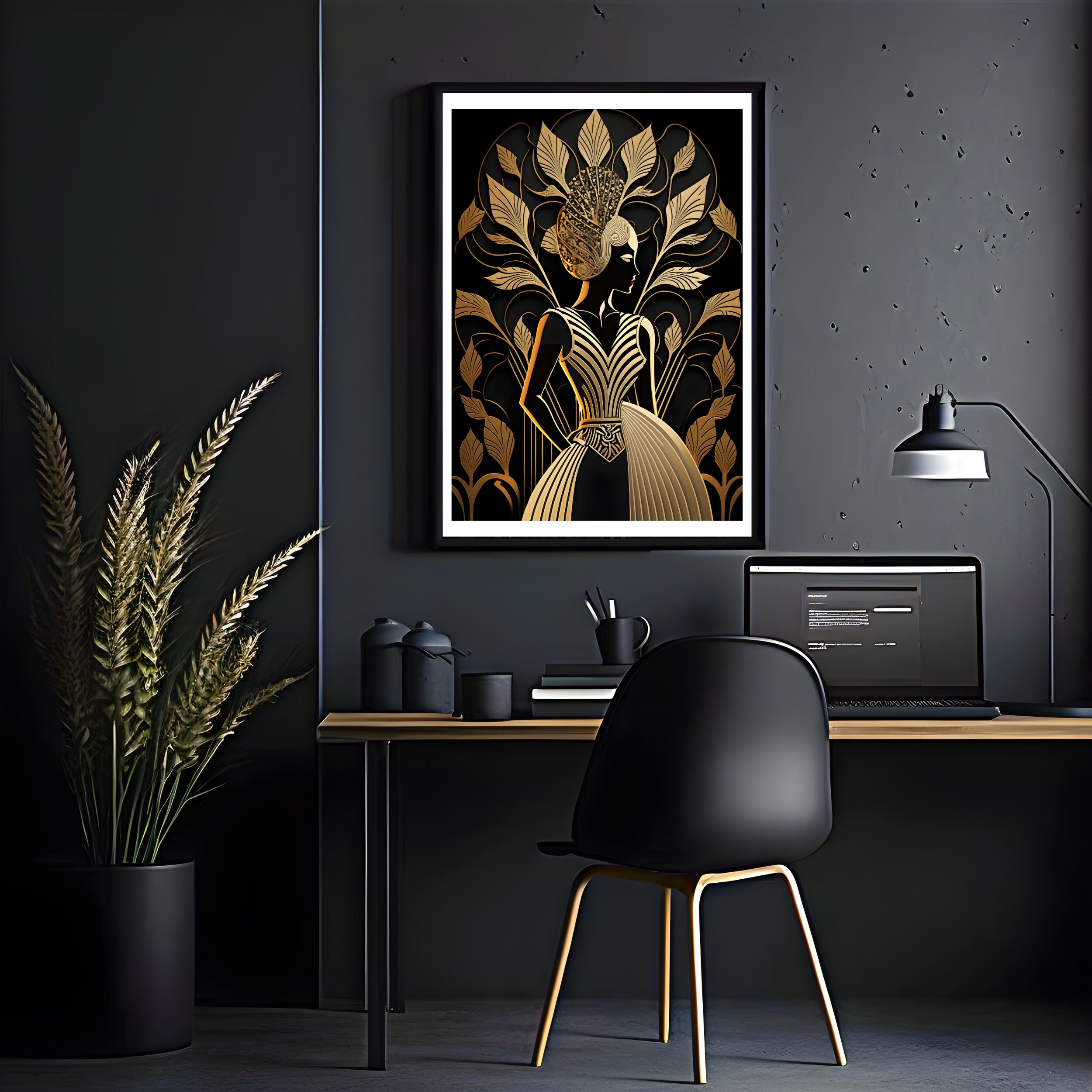 Art Deco Wall Art Print Luxury Art Deco Prints Gold Art Deco - Etsy