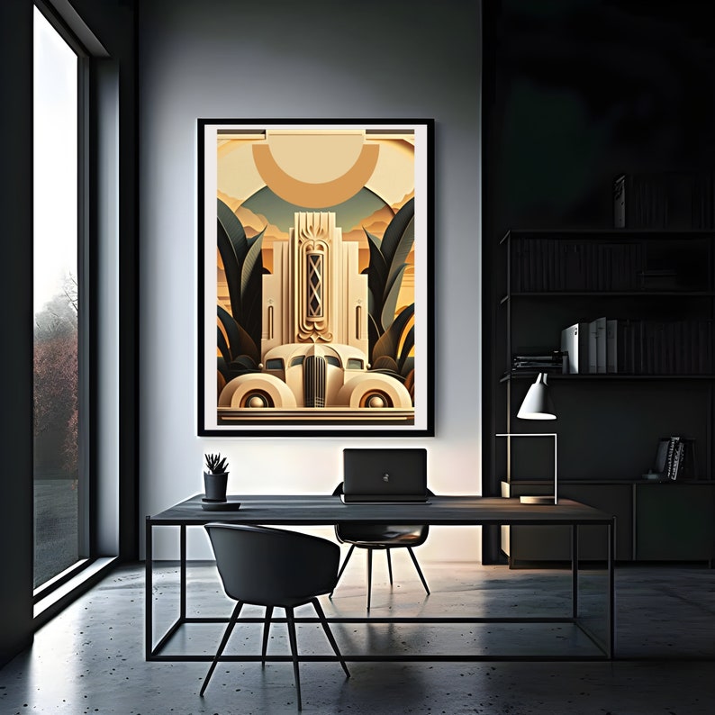 Art Deco Printswall Decorvintage Art Printart Deco - Etsy