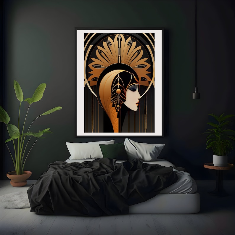 Art Deco Wall Art Print Luxury Art Deco Prints Gold Art Deco - Etsy