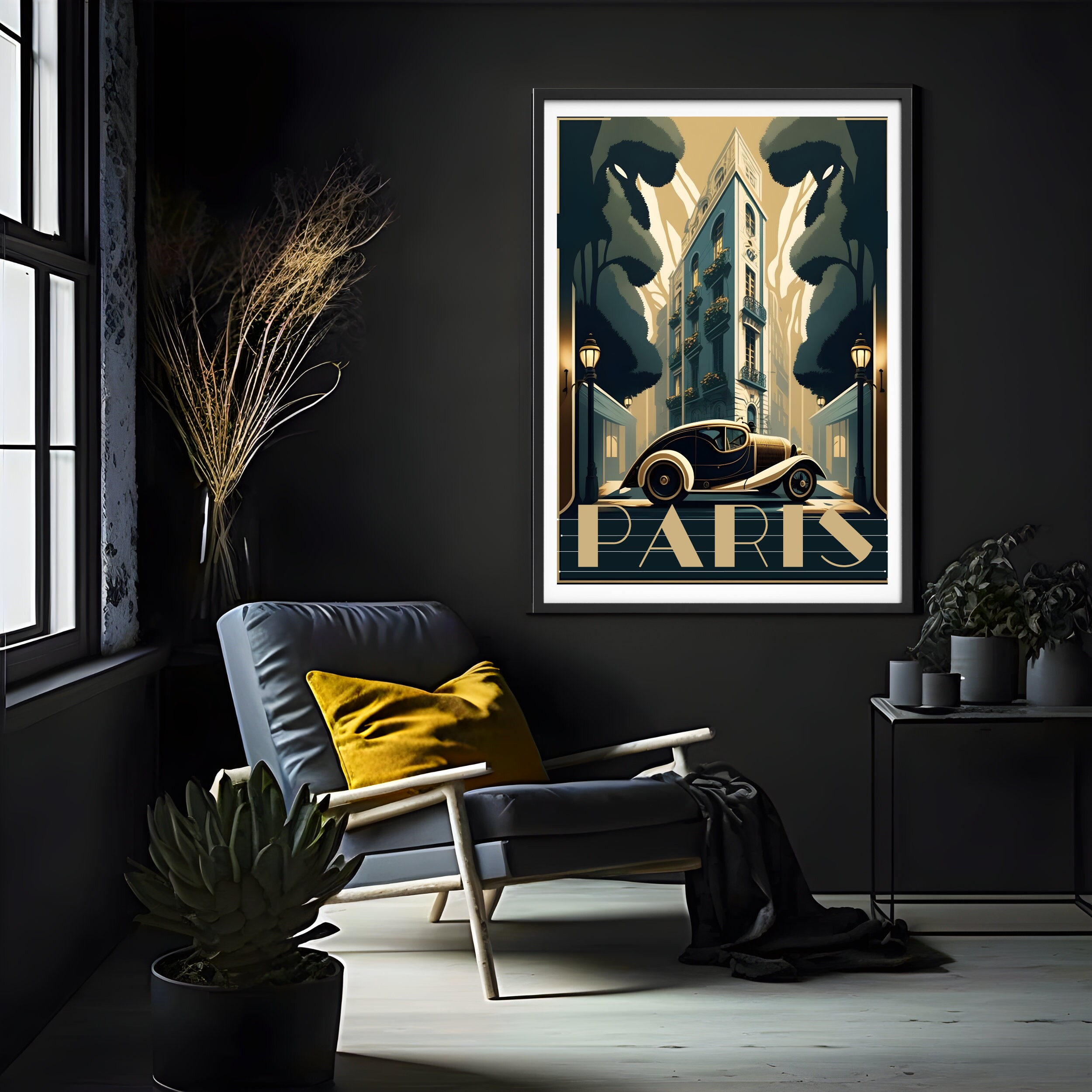 Paris Art Deco Prints Wall Decor Vintage Paris Poster Art Print Vintage ...