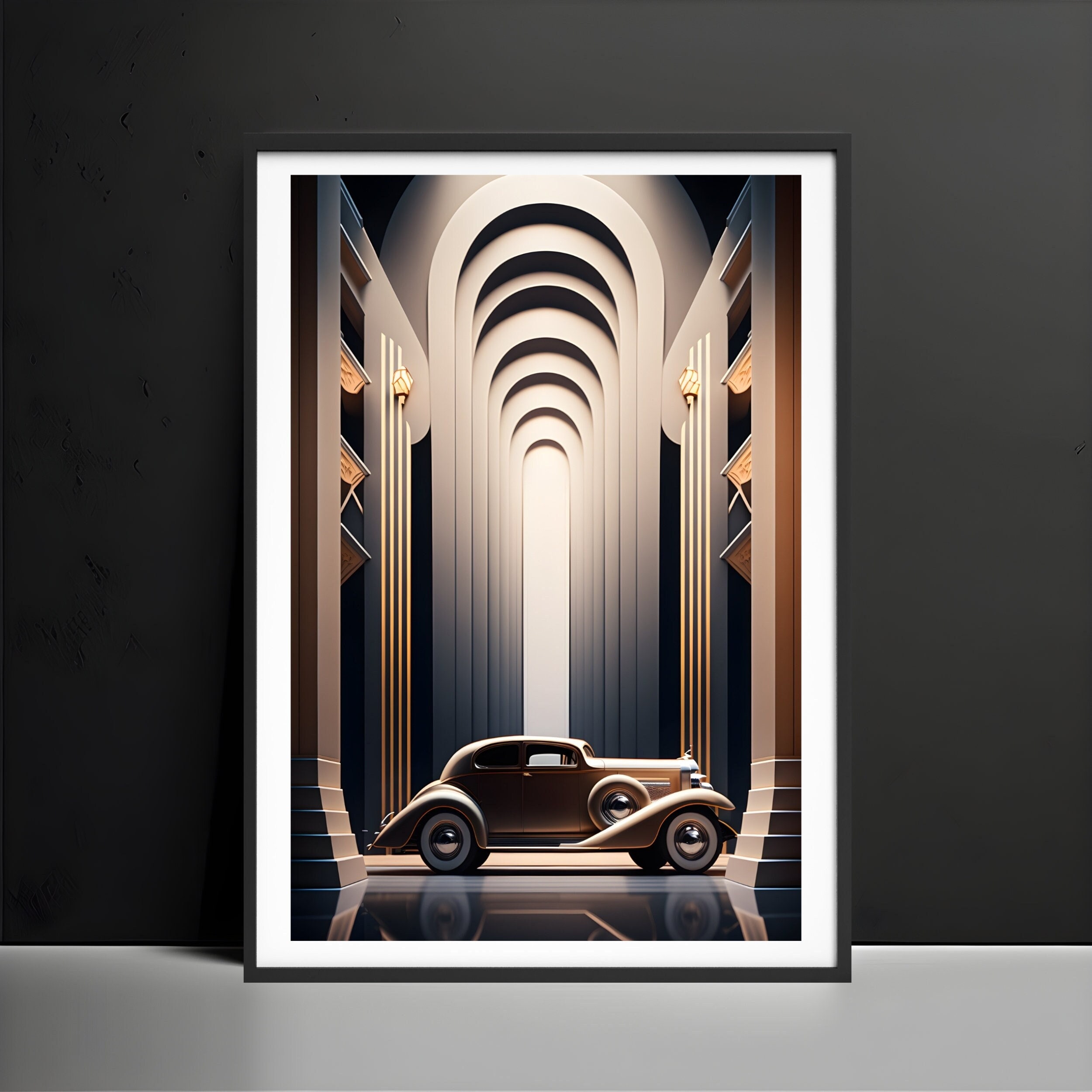 Art Deco Printable Wall Art Vintage Car Wall Art Art Deco - Etsy
