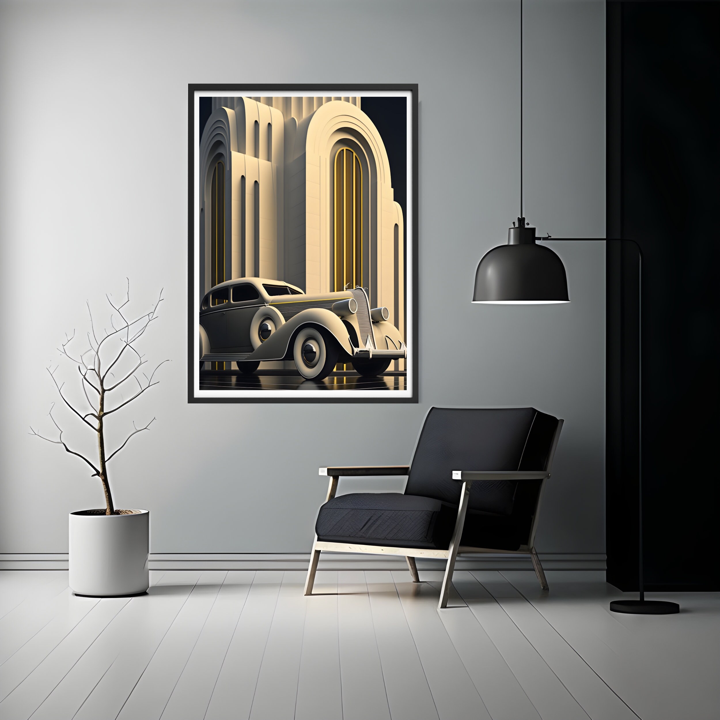 Art Deco Printable Wall Art Vintage Luxury Car Wall Art - Etsy