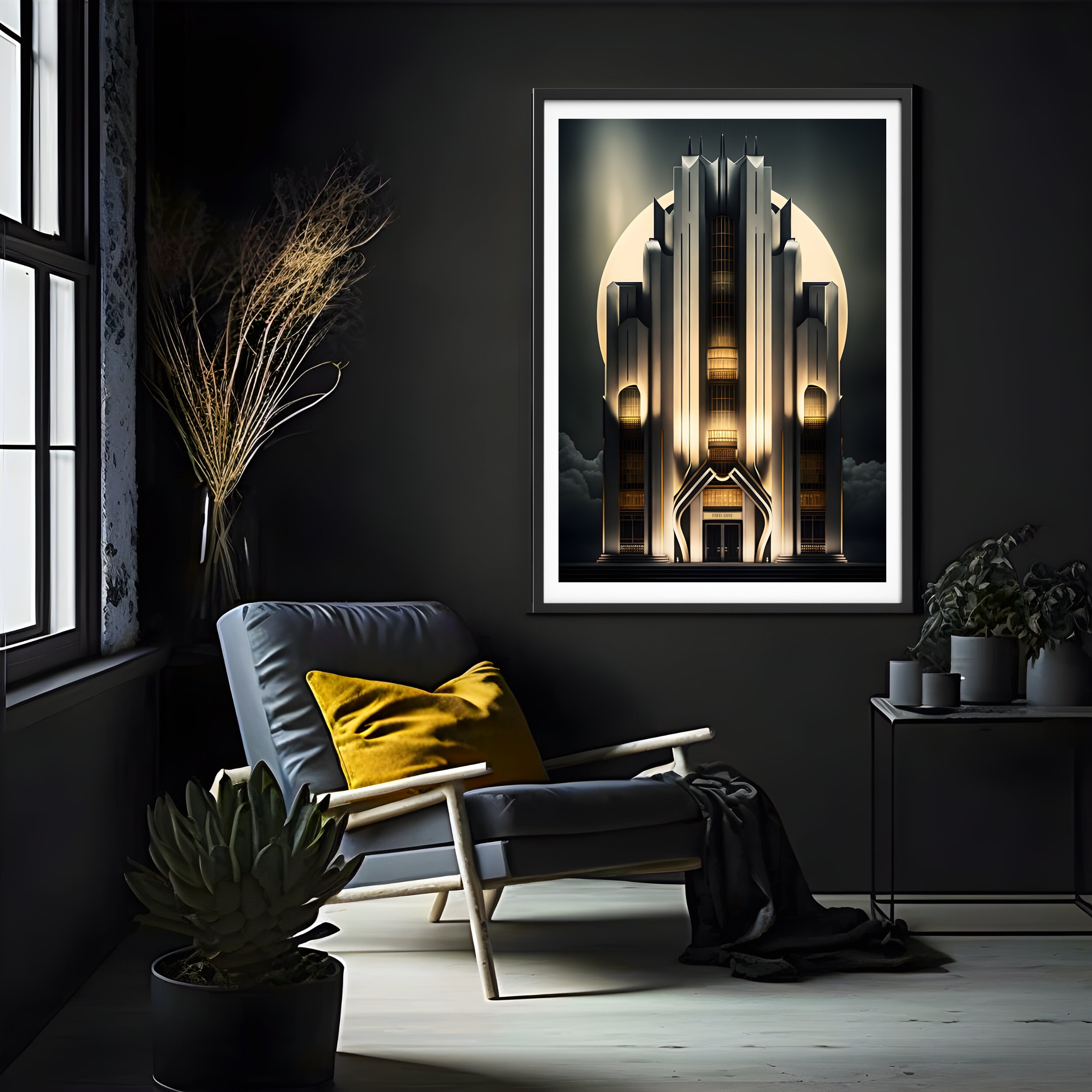 Art Deco Architecture Prints Wall Decor Poster Art Deco Wall - Etsy