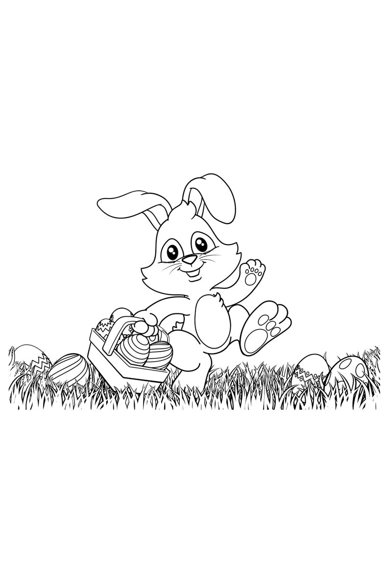 Easter Coloring Bundle, Digital Cut File, Printable, Instant Download ...