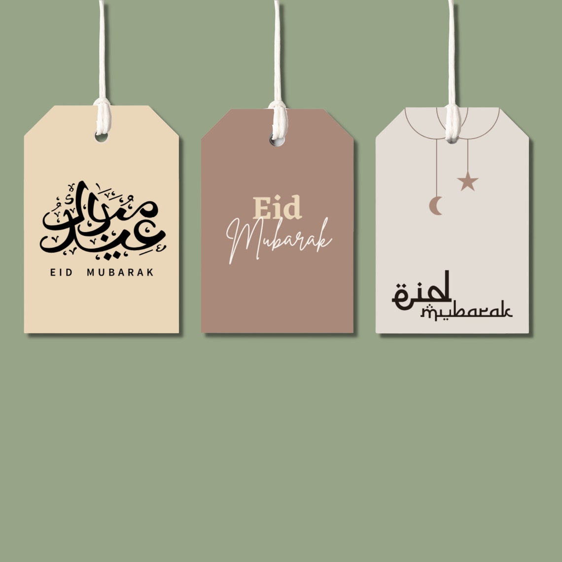 Eid Mubarak Gift Tags,printable Digital Download for Ramadan and ...