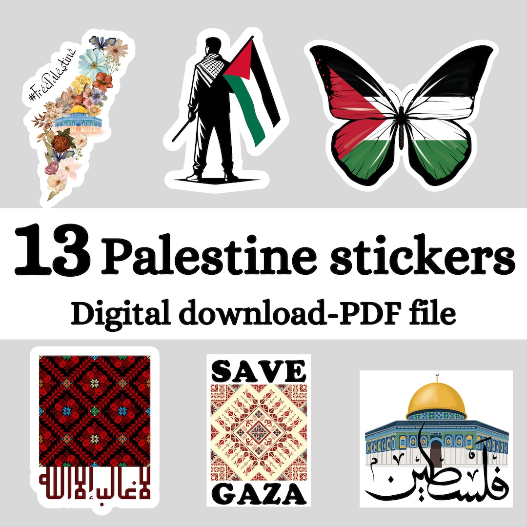 Free Palestine Stickers, Palestine Svg, Palestinian Svg, Free Palestine ...
