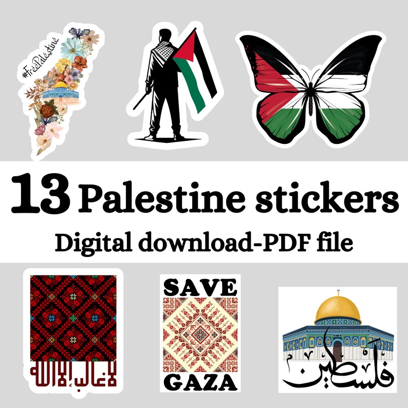 Free Palestine Stickers, Palestine Svg, Palestinian Svg, Free Palestine ...