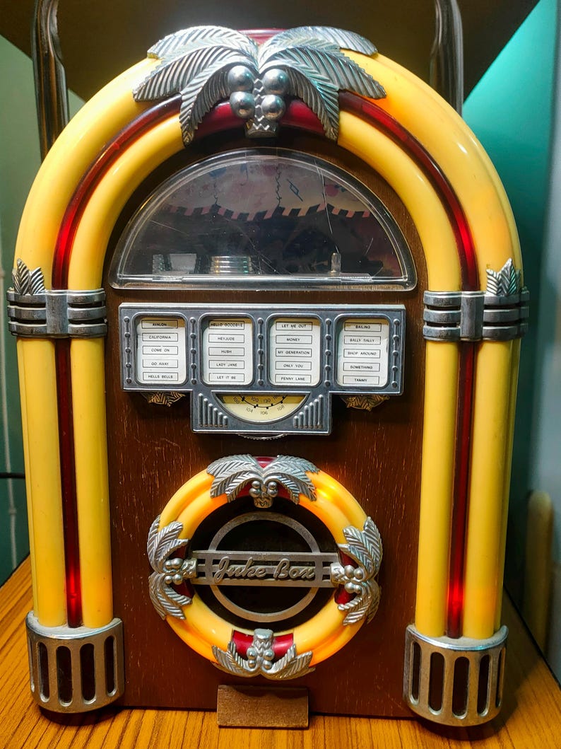 Radio From Post Office Heirloom of the 70s Vintage Jukebox Style With ...