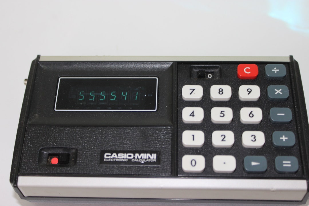 Casio Mini Calculator 6-digit Display, Fluorescent Green, Single Tubes ...