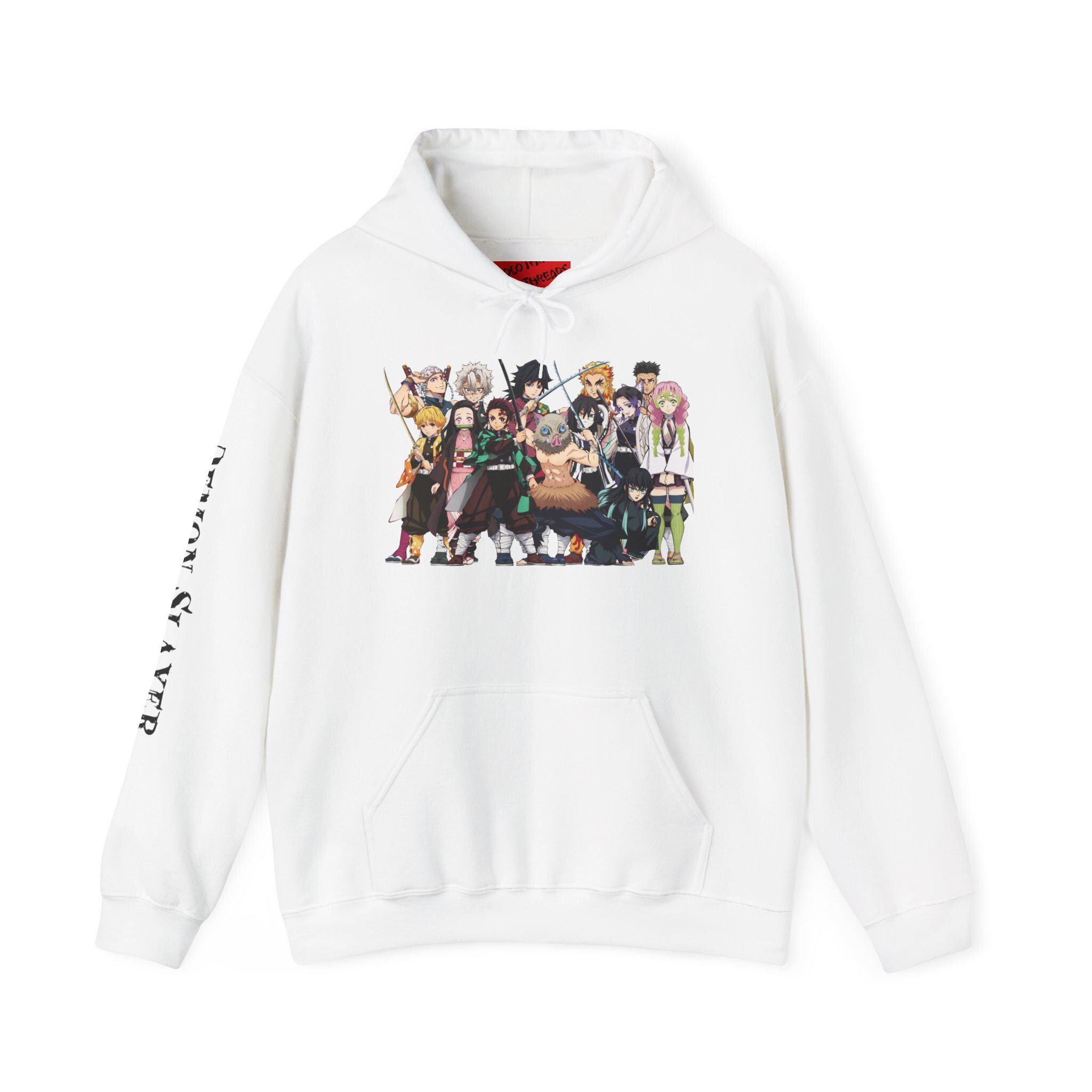 Anime Hoodie - Demon Slayer Hashira Characters With Inosuke Quote - Etsy