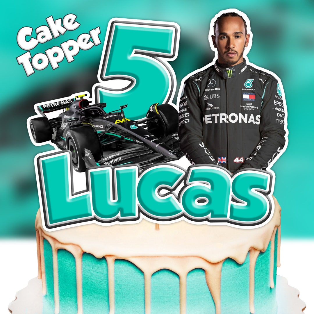 Hamilton Cake Topper, Lewis Cake Topper, Formula 1 Cake Topper, F1 Cake ...