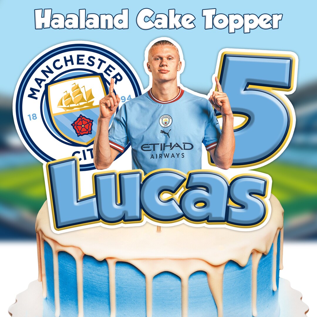Haaland Cake Topper, Soccer Cake Topper, Cake Topper, Custom Cake ...