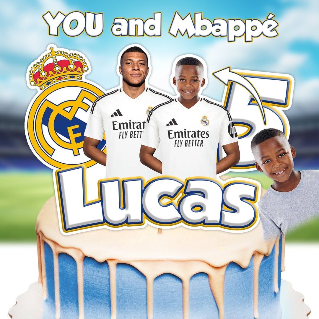MBAPPÉ Digital Cake Topper, Birthday Party Cake Topper, Digital Cake ...