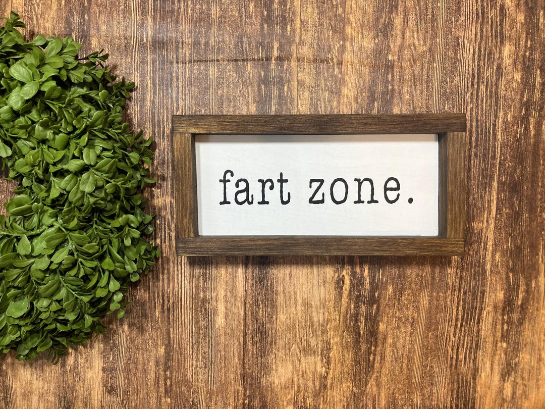Fart Zone Sign, Fart Zone Bathroom Sign, Bathroom Wall Decor, Bathroom ...