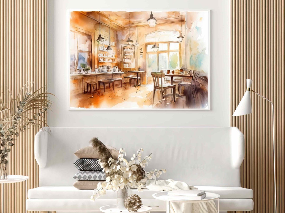 Inviting European Coffee and Tea Shop Interior | Warm Ambiance ...