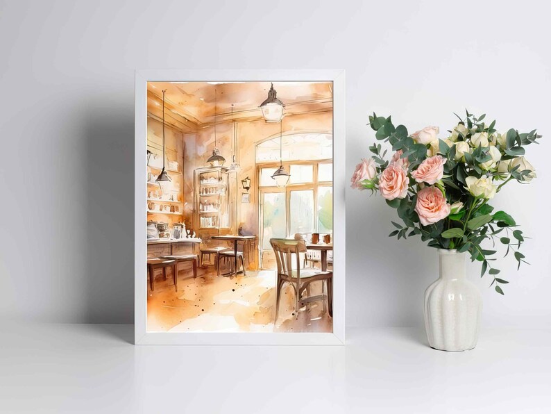 Inviting European Coffee and Tea Shop Interior | Warm Ambiance ...