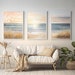 Sunset 3-piece Wall Decor Beach Triptych Seascape Watercolor - Etsy